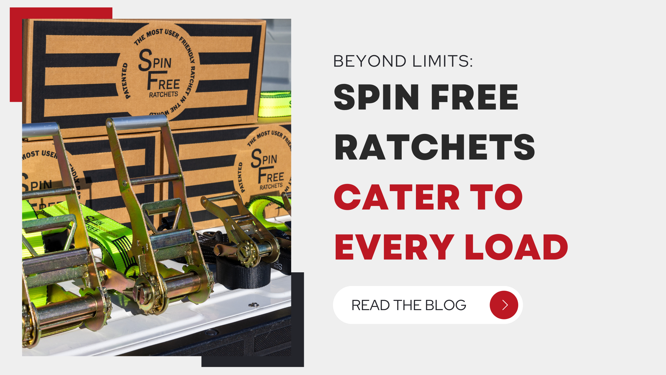Beyond Limits: SPIN FREE Ratchet Straps for Every Load | USA Ratchet