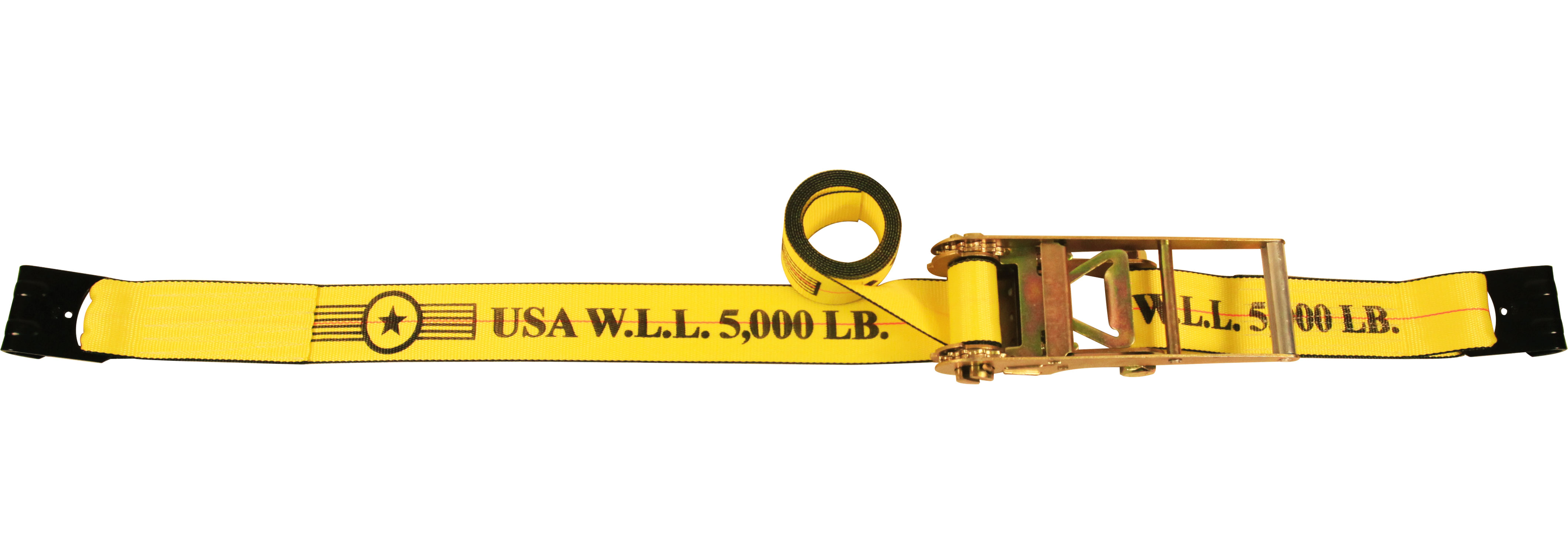 USA Ratchet | 3 Inch Ratchet Straps with Flat Hook | Made in the USA